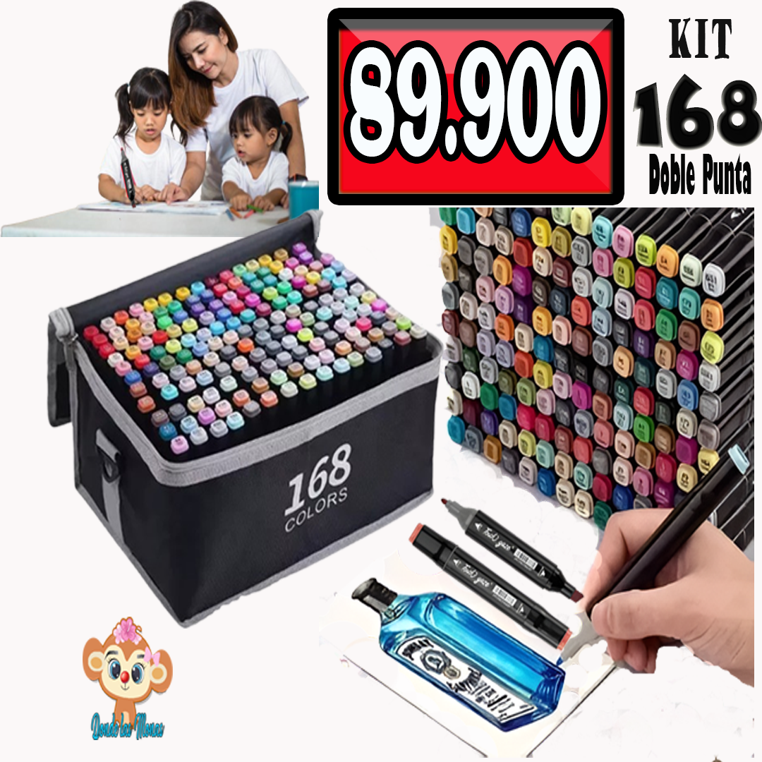 KIT 168 MARCADORES – Donde las Monas