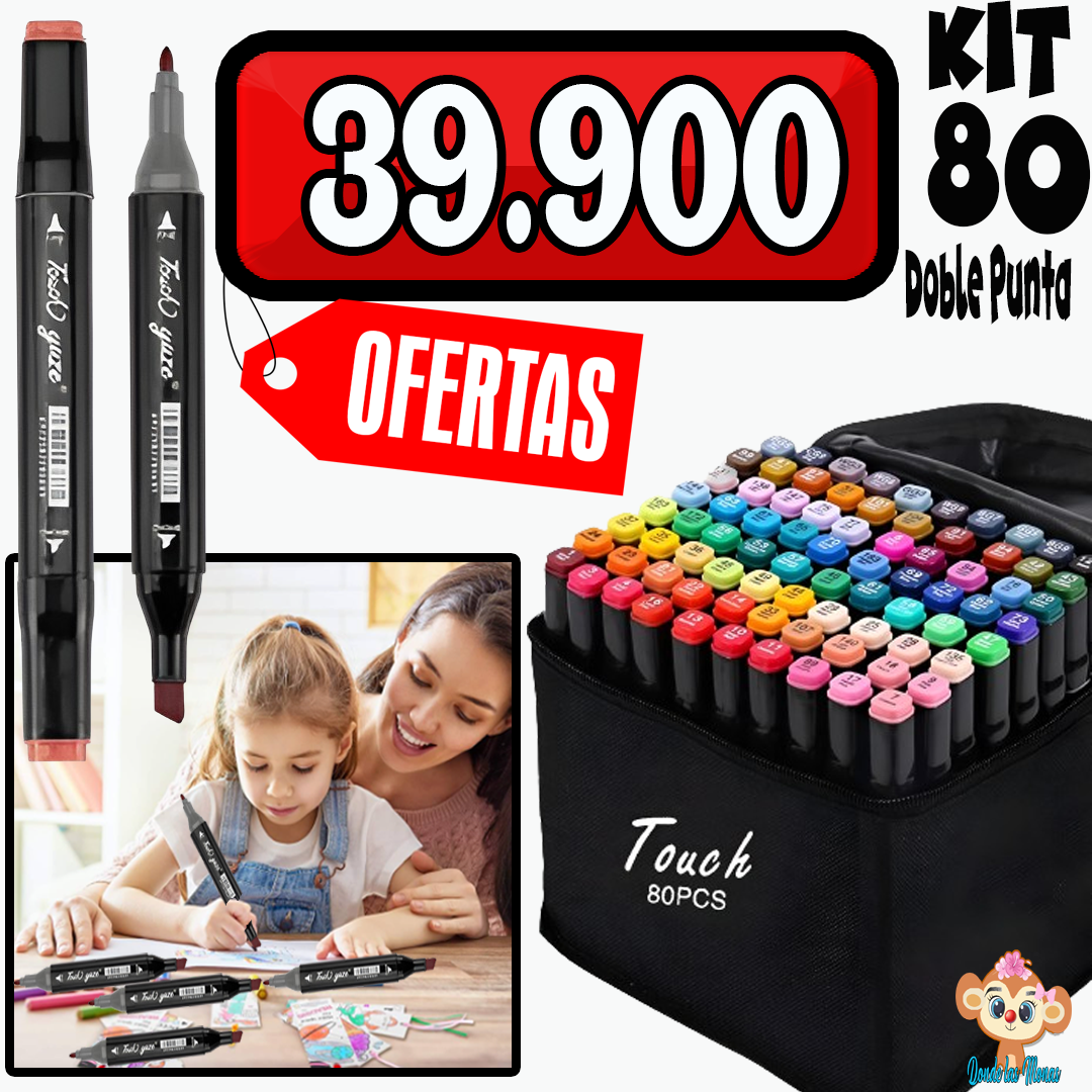 KIT DE MARCADORES 80 -120-168 -262 – Donde las Monas
